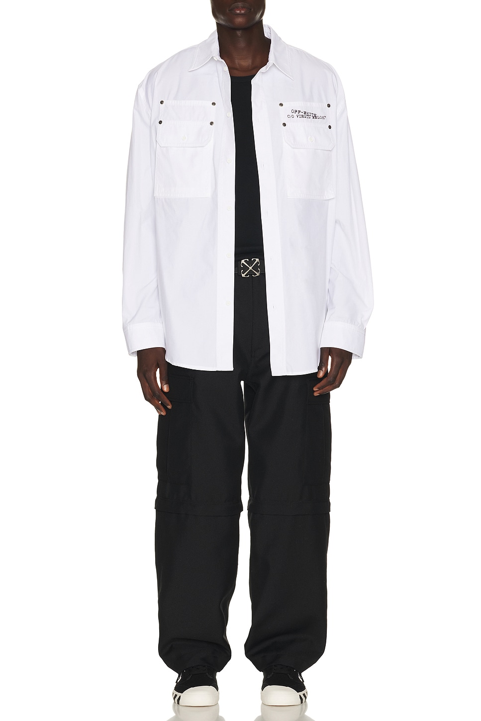 OFF-WHITE off-white type arrow overshirt in white