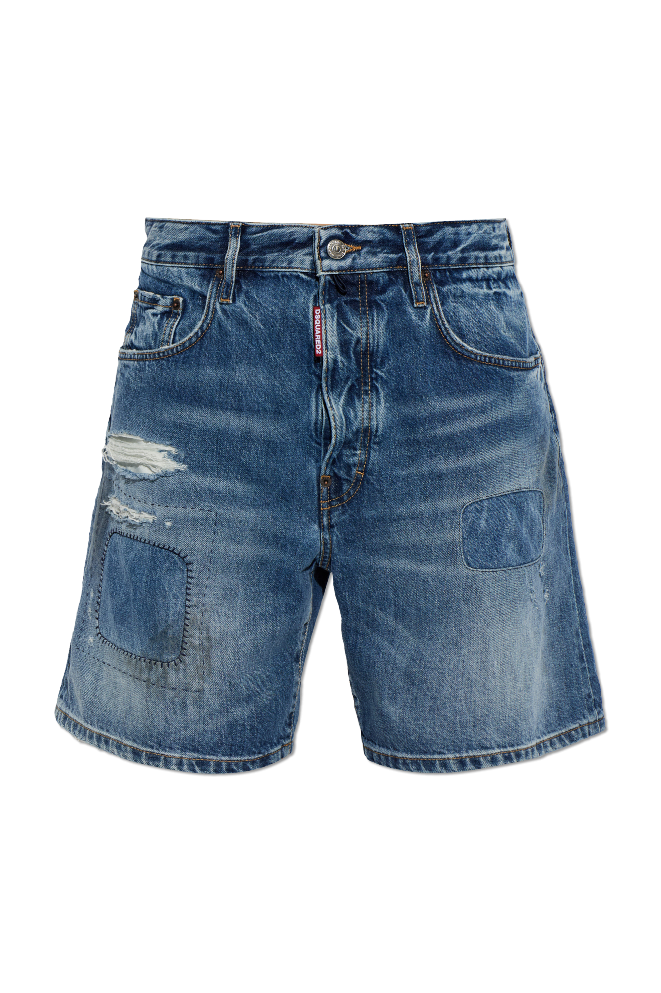 DSQUARED2 Dsquared2 Vintage Effect Denim Bermuda Shorts