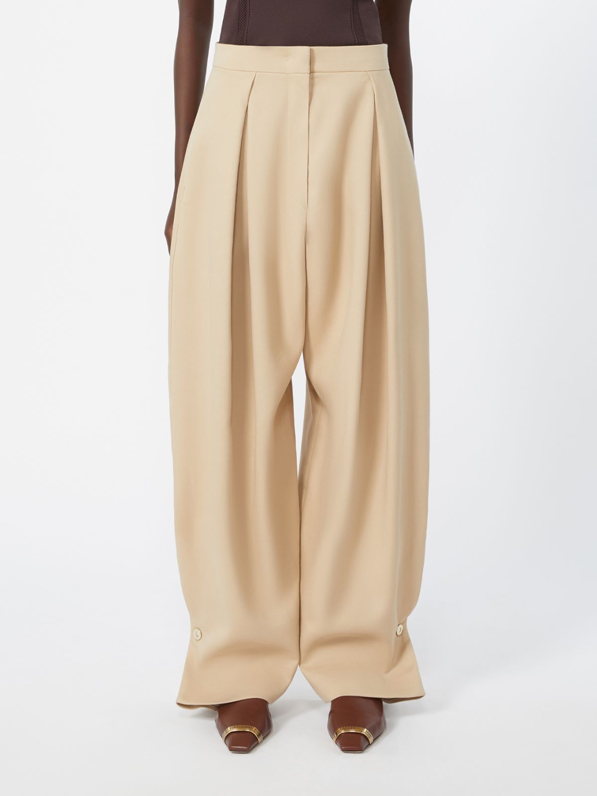 SPORTMAX Sportmax Pleated Wide Leg Trousers