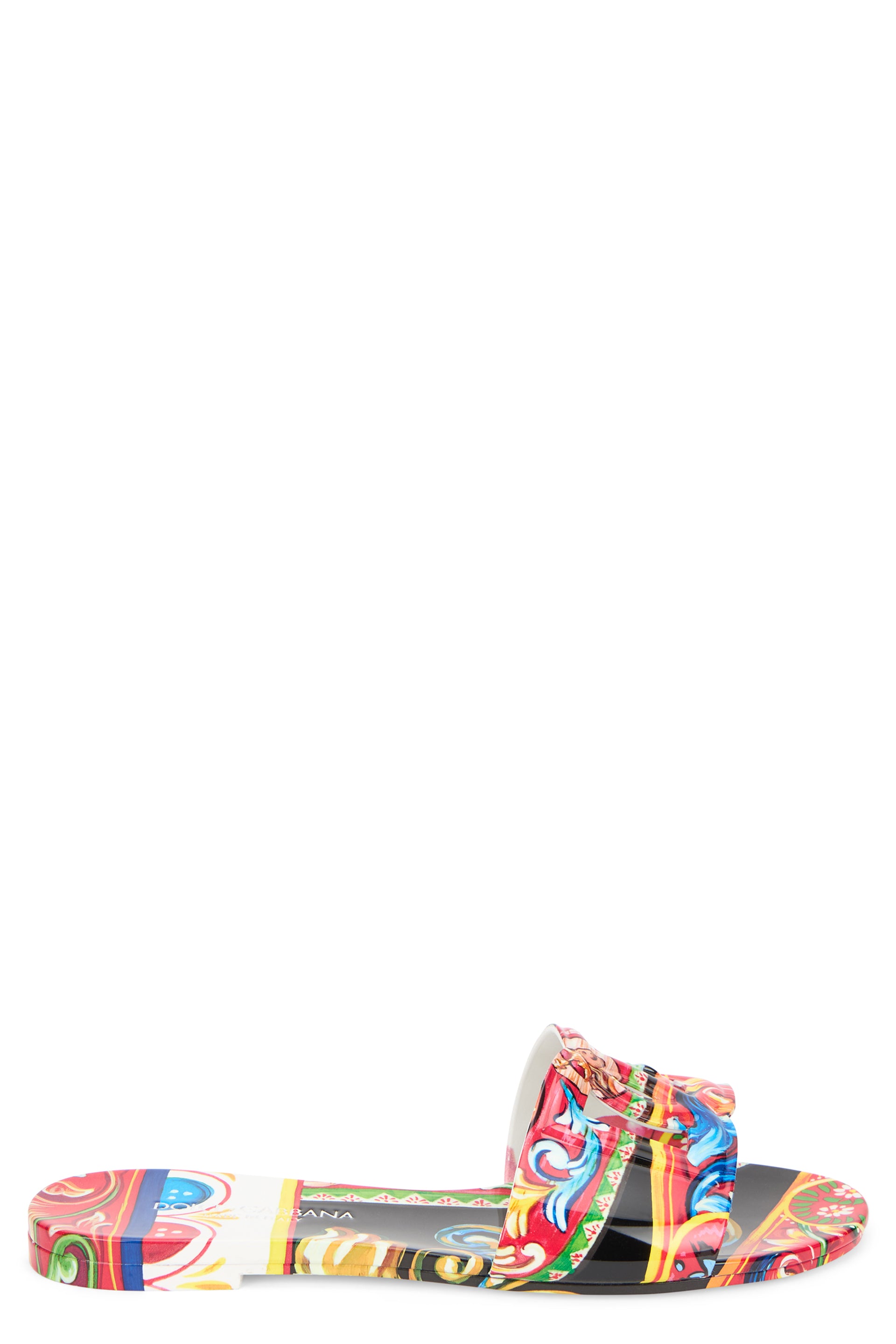 DOLCE & GABBANA Cropped Printed Silk-Blend Flared Pants