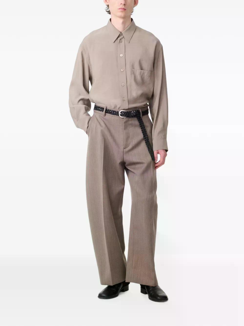STUDIO NICHOLSON emper patch-pocket shirt