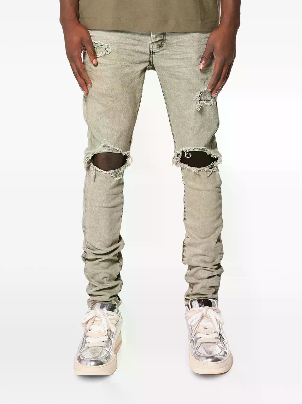 PURPLE BRAND Purple Brand Distressed Skinny Fit Jeans