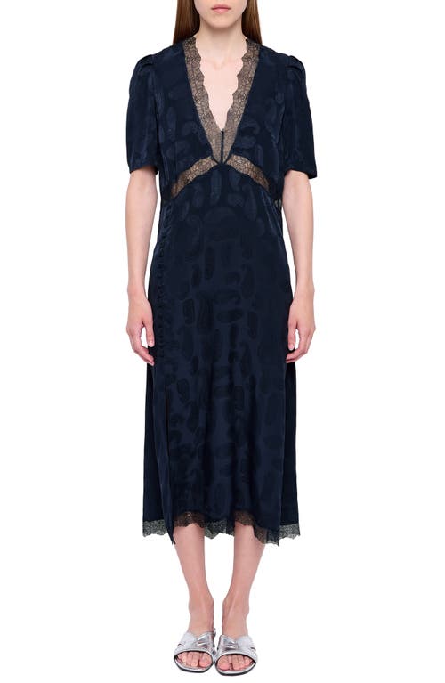 ZADIG&VOLTAIRE Zadig & Voltaire Redox Paisley Jacquard Silk Midi Dress