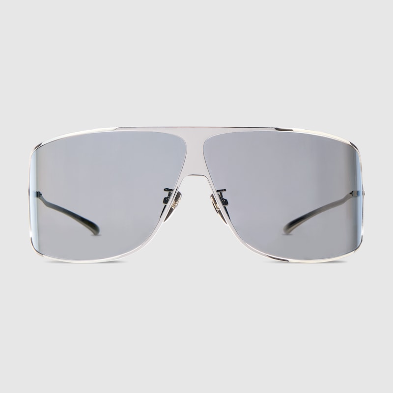 GUCCI Gucci Mask Frame Sunglasses with Embossed Logo