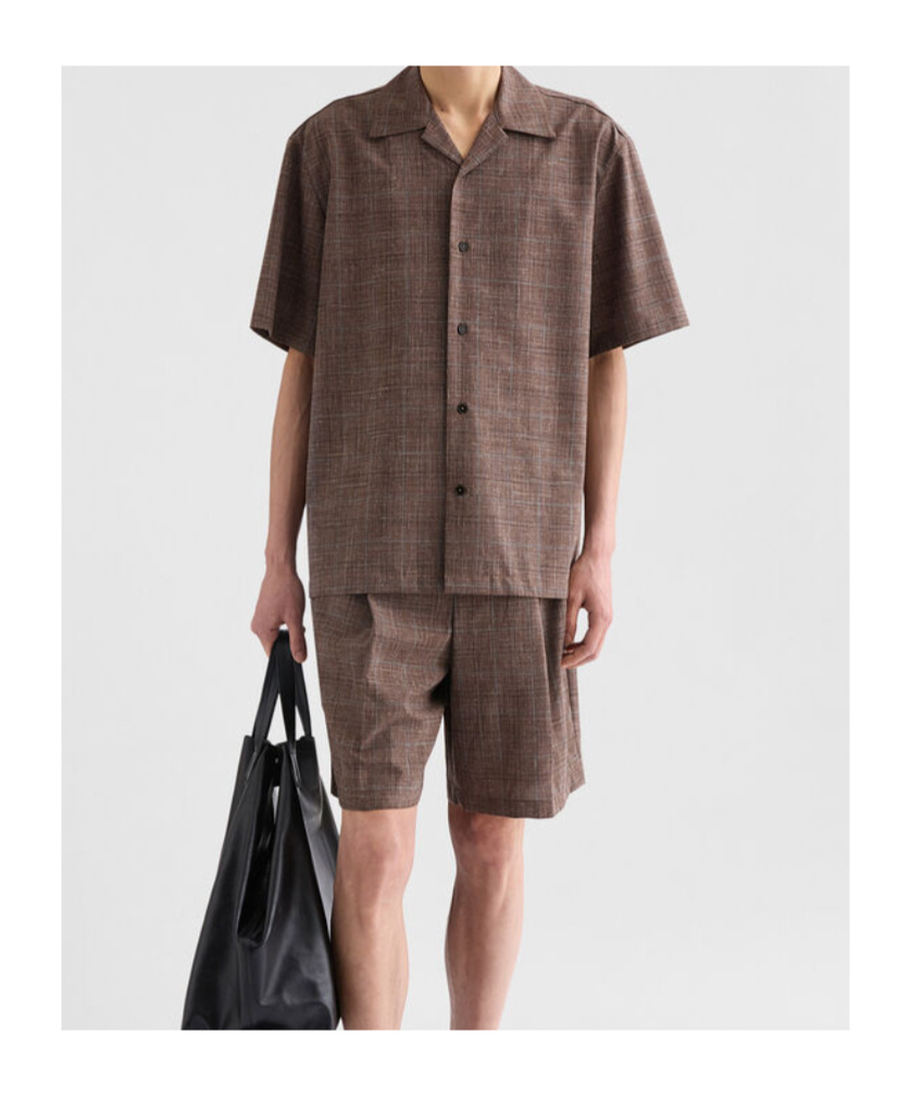 JIL SANDER Jil Sander Checked Short Sleeved Shirt