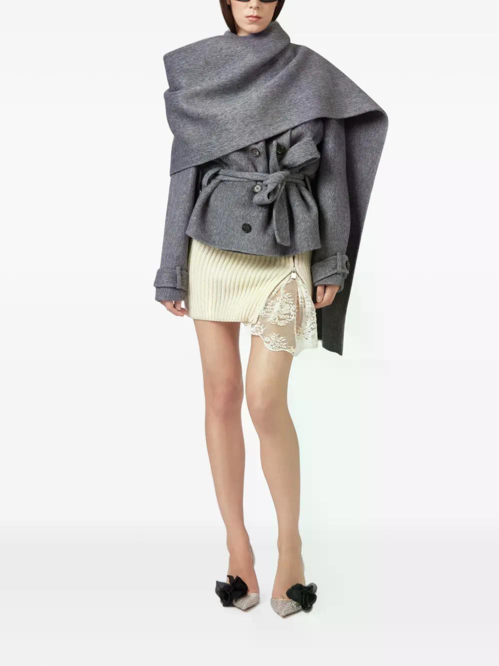 GIUSEPPE DI MORABITO Giuseppe Di Morabito Belted Jacket with Scarf Detail