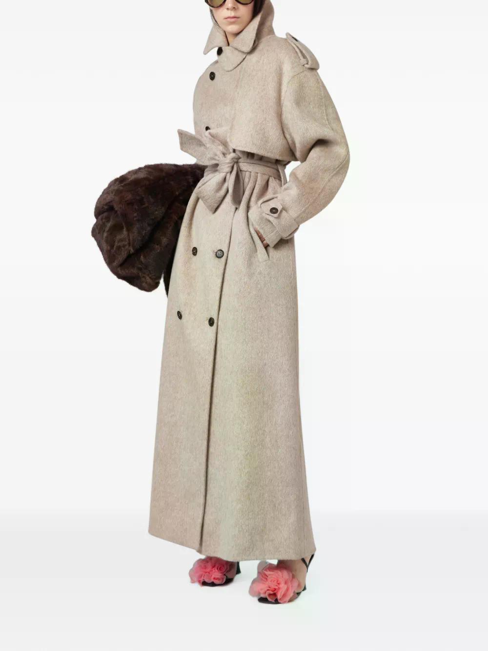 GIUSEPPE DI MORABITO Giuseppe Di Morabito Double-Breasted Belted Coat