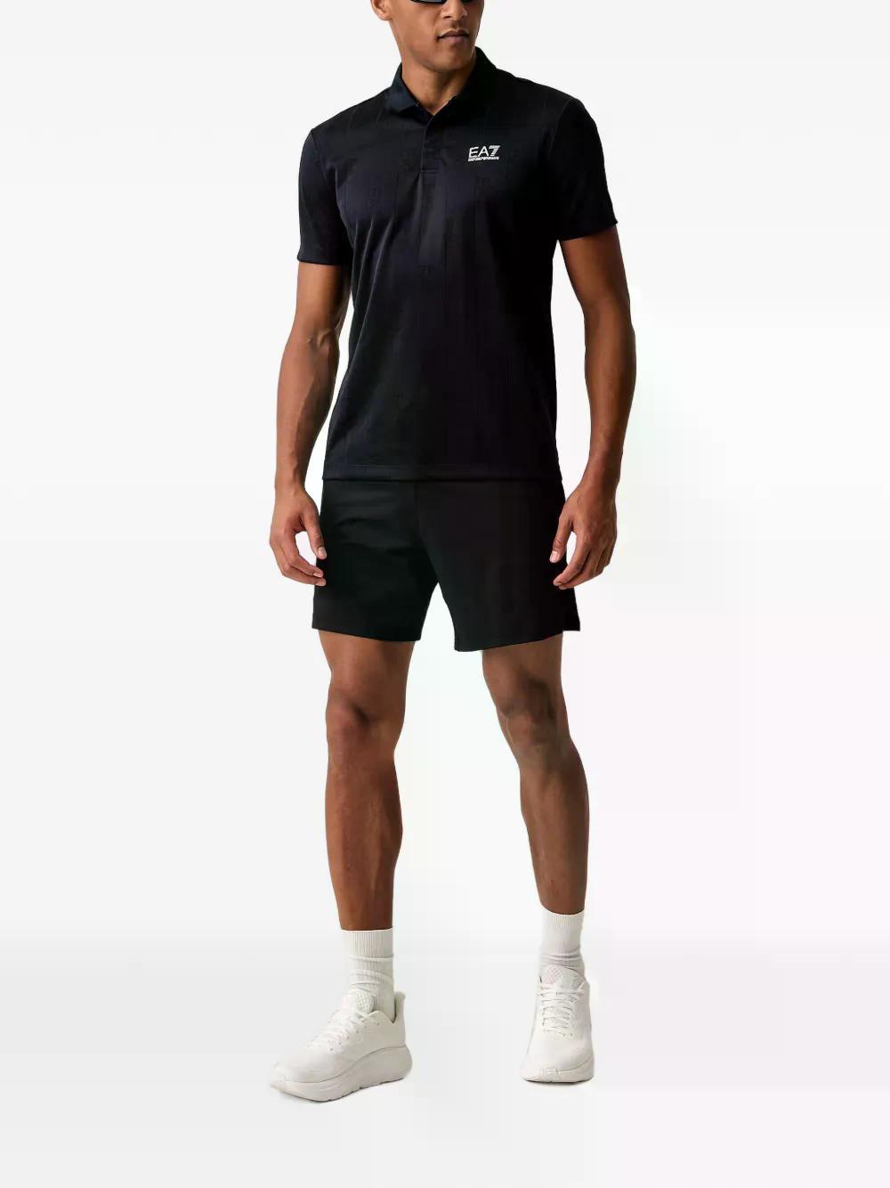 EA7 golf pro logo-print short-sleeve polo shirt