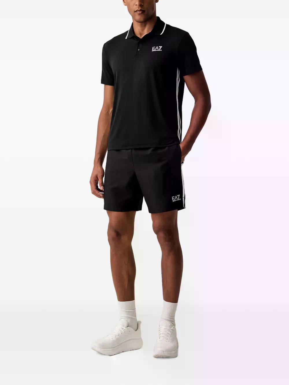 EA7 ventus7 logo-print polo shirt