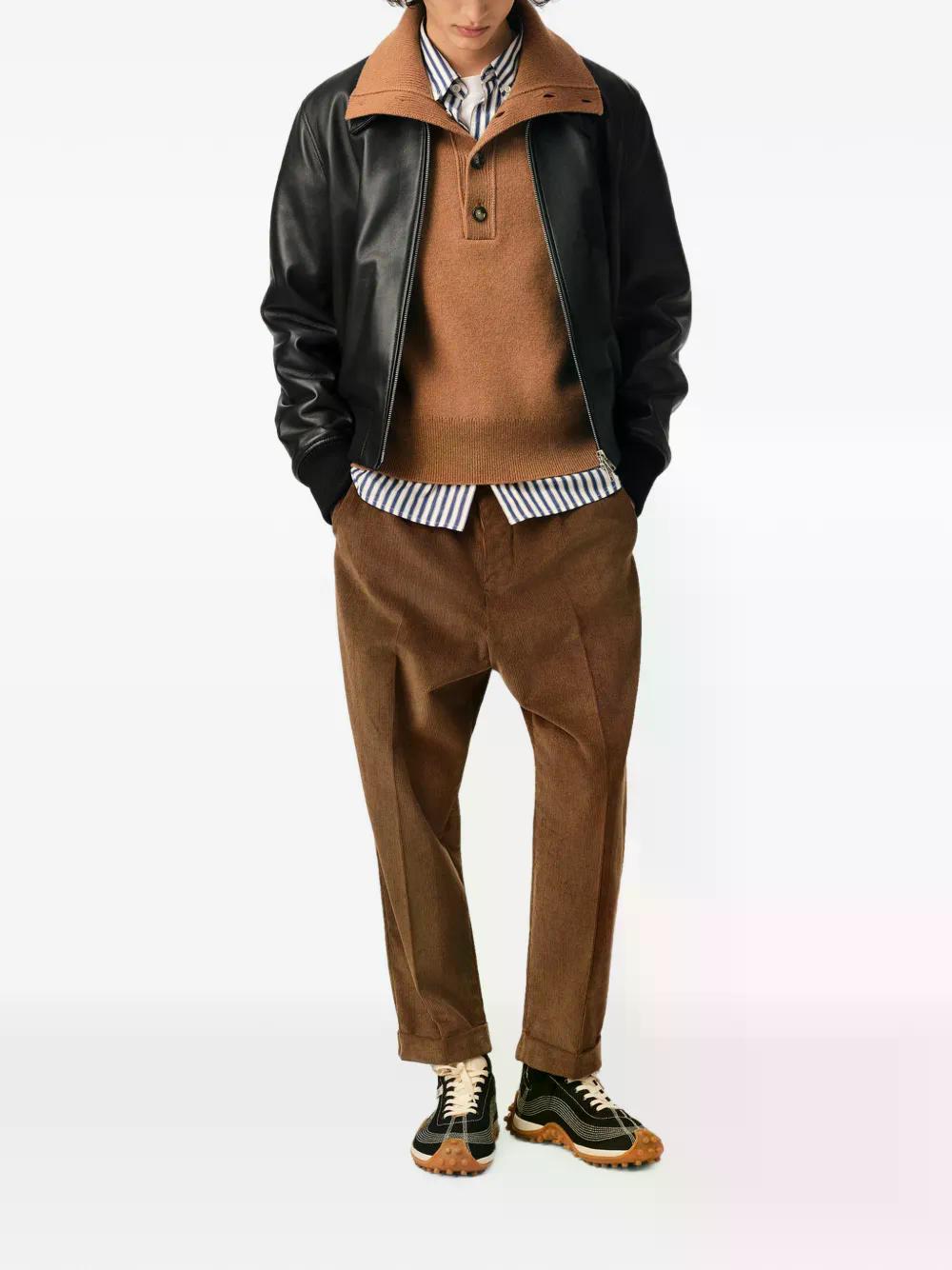 AMI AMI Paris Carrot-Fit Corduroy Cotton Trousers