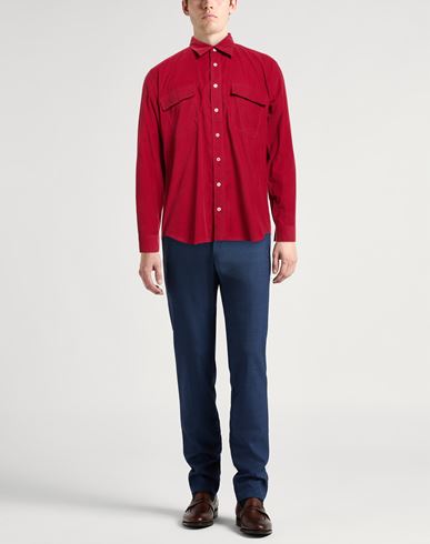 LARDINI man shirt red size m cotton