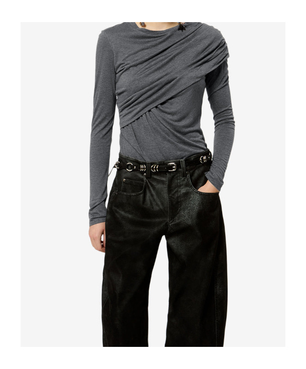 ISABEL MARANT ÉTOILE Isabel Marant Etoile Asymmetrical Draped Long-Sleeved Top