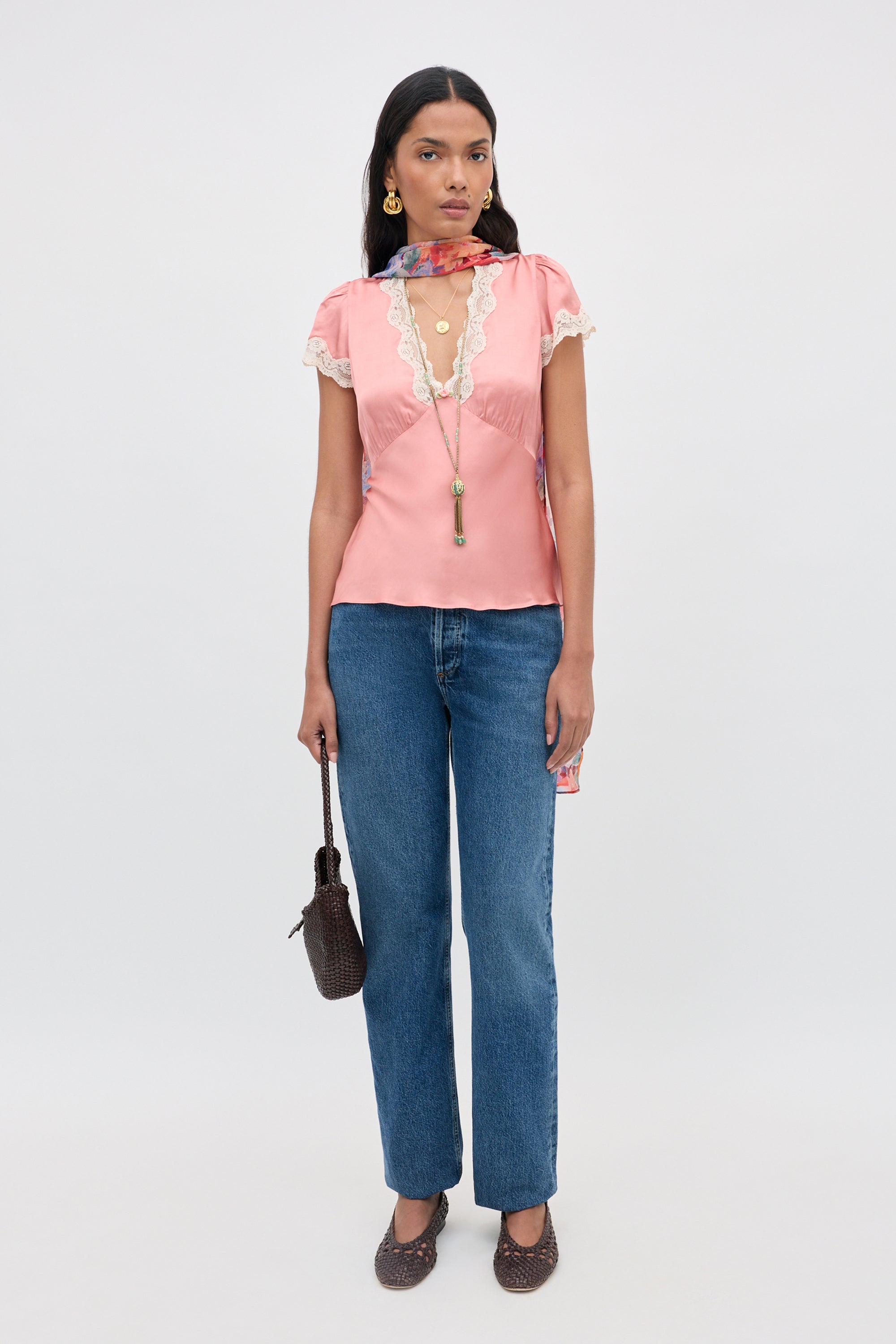 RIXO RIXO Karia Vintage Pink Blouse