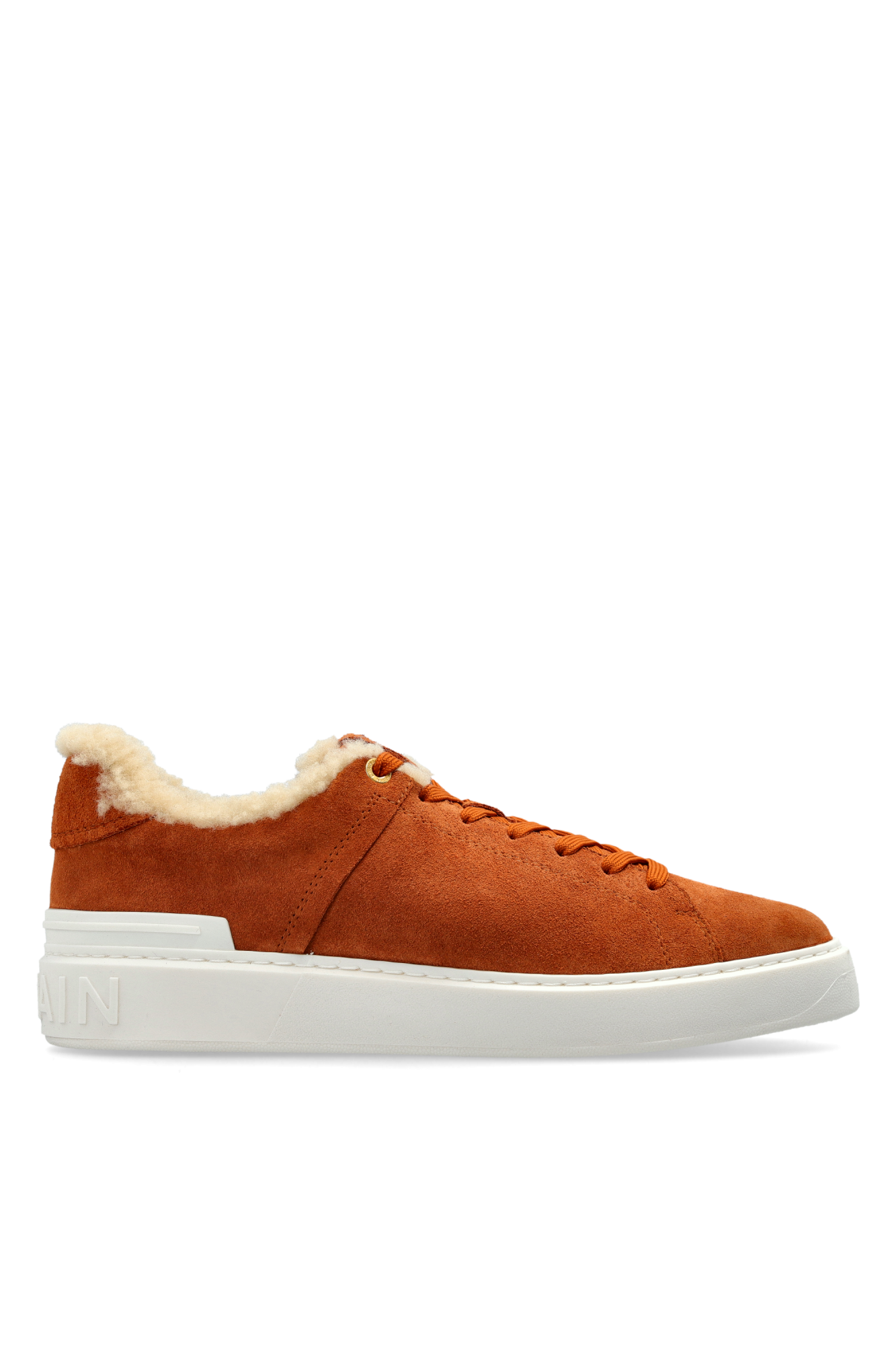BALMAIN Balmain B-Court Suede Low-Top Sneakers
