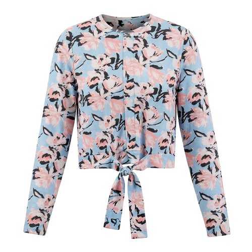 BP. long sleeve cinch waist top