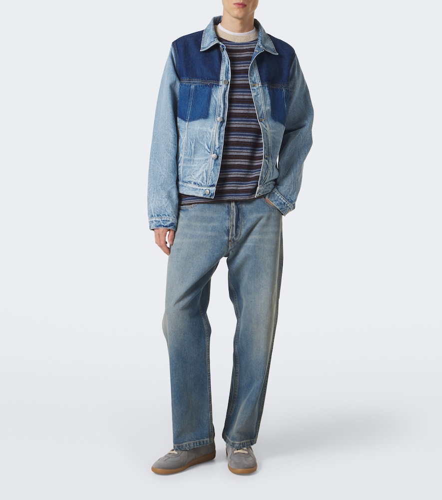 MAISON MARGIELA knitted striped t-shirt