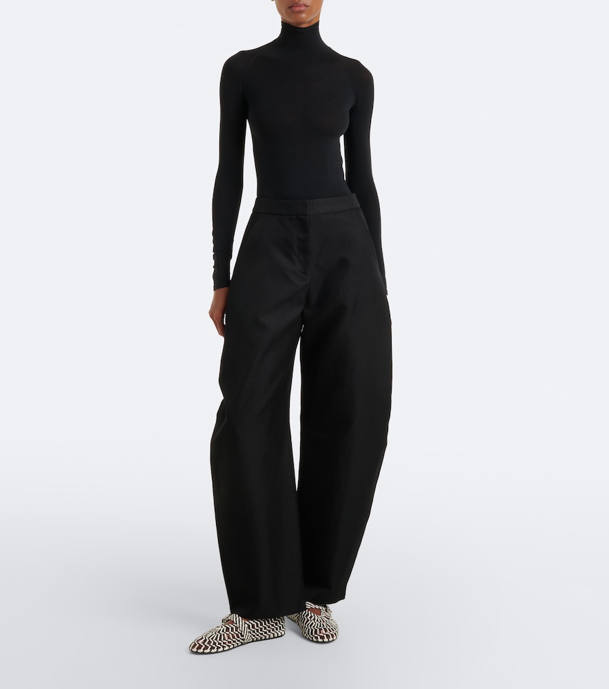 ALAÏA Alaïa Woven Leather Ballet Flats