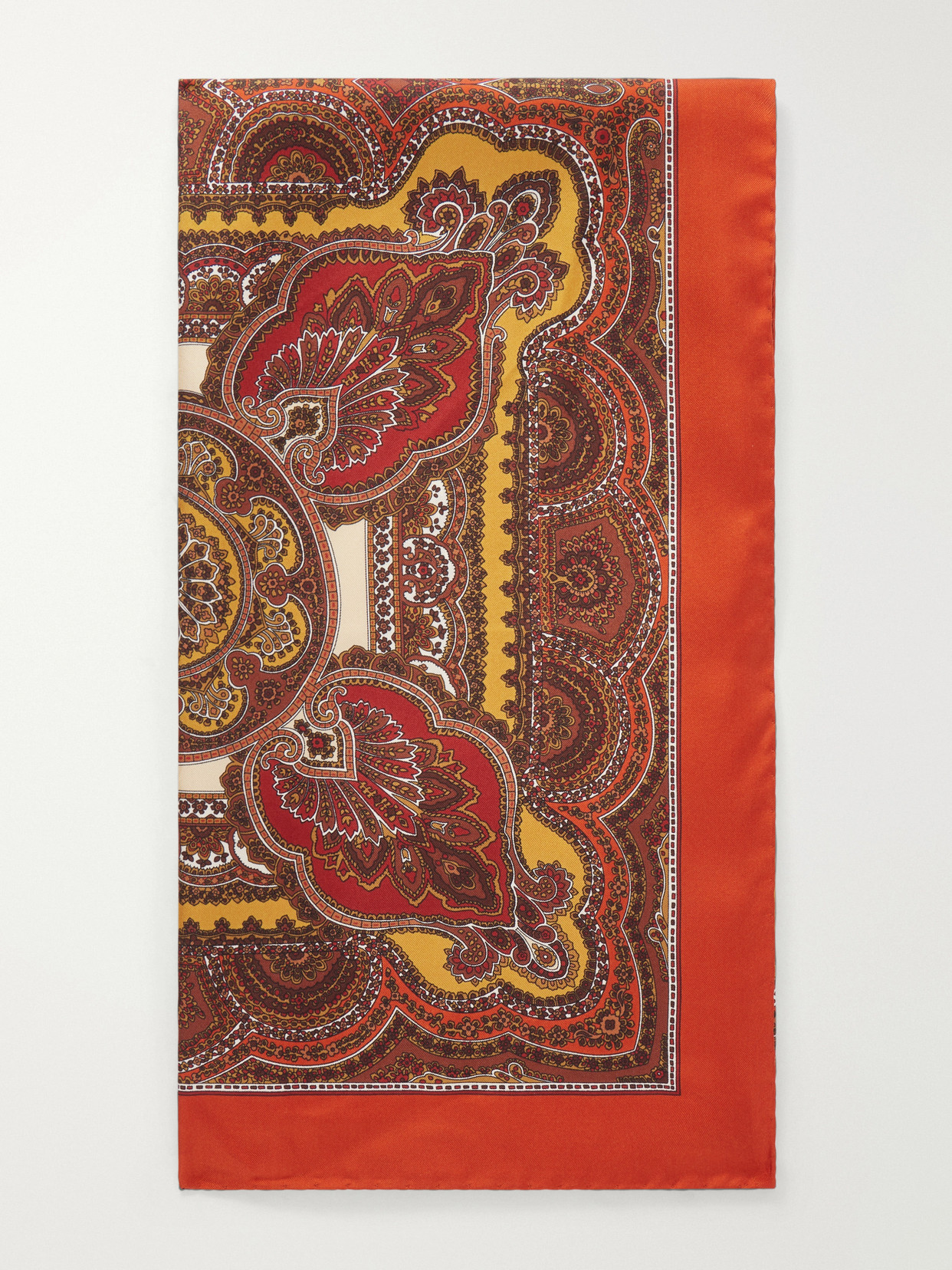 SAINT LAURENT Paisley-print Silk-twill Scarf