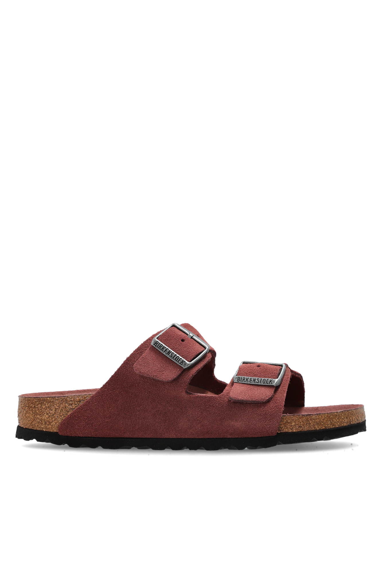 BIRKENSTOCK Birkenstock Arizona Suede Slides with Adjustable Buckles