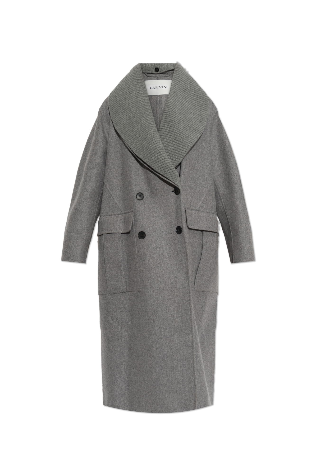 LANVIN Lanvin Wool Coat with Detachable Collar