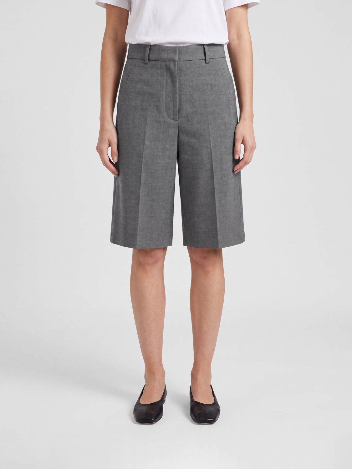 MAISON MARGIELA Mm6 Maison Margiela High-Waisted Knee-Length Tailored Shorts