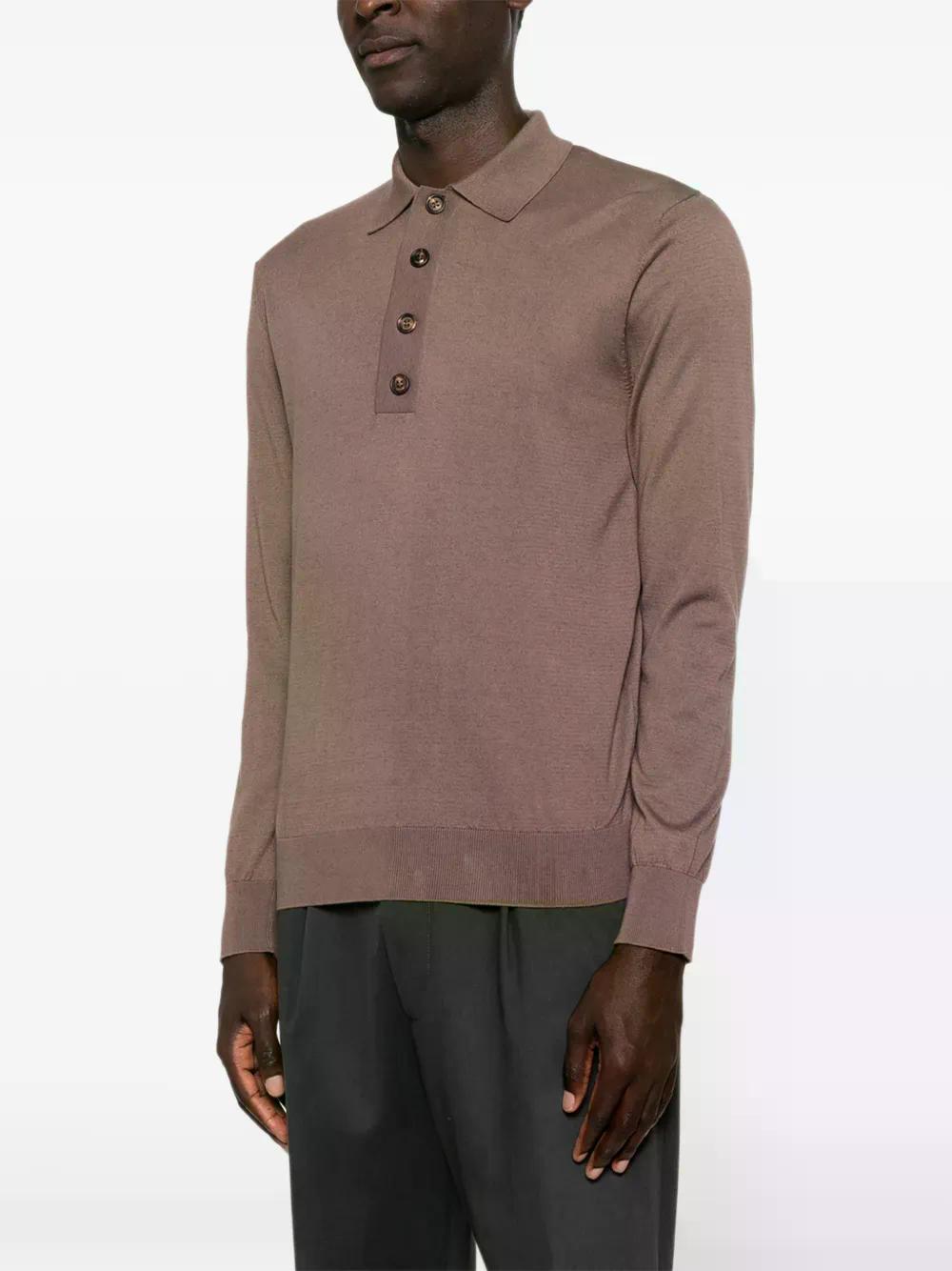 ELEVENTY long-sleeve polo shirt