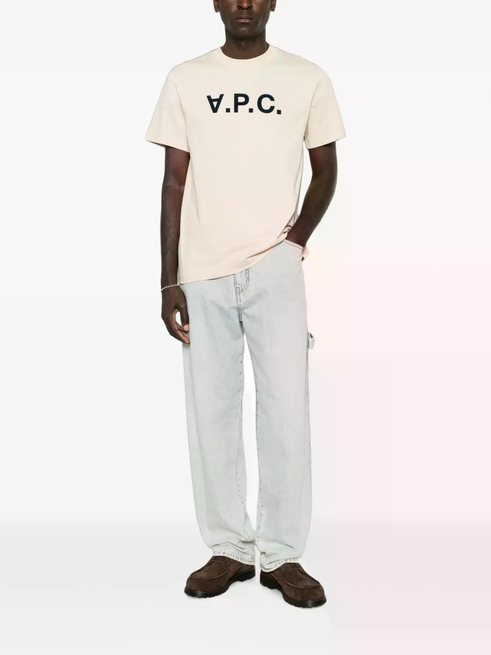 A.P.C. A.P.C. Logo Print Cotton T-Shirt