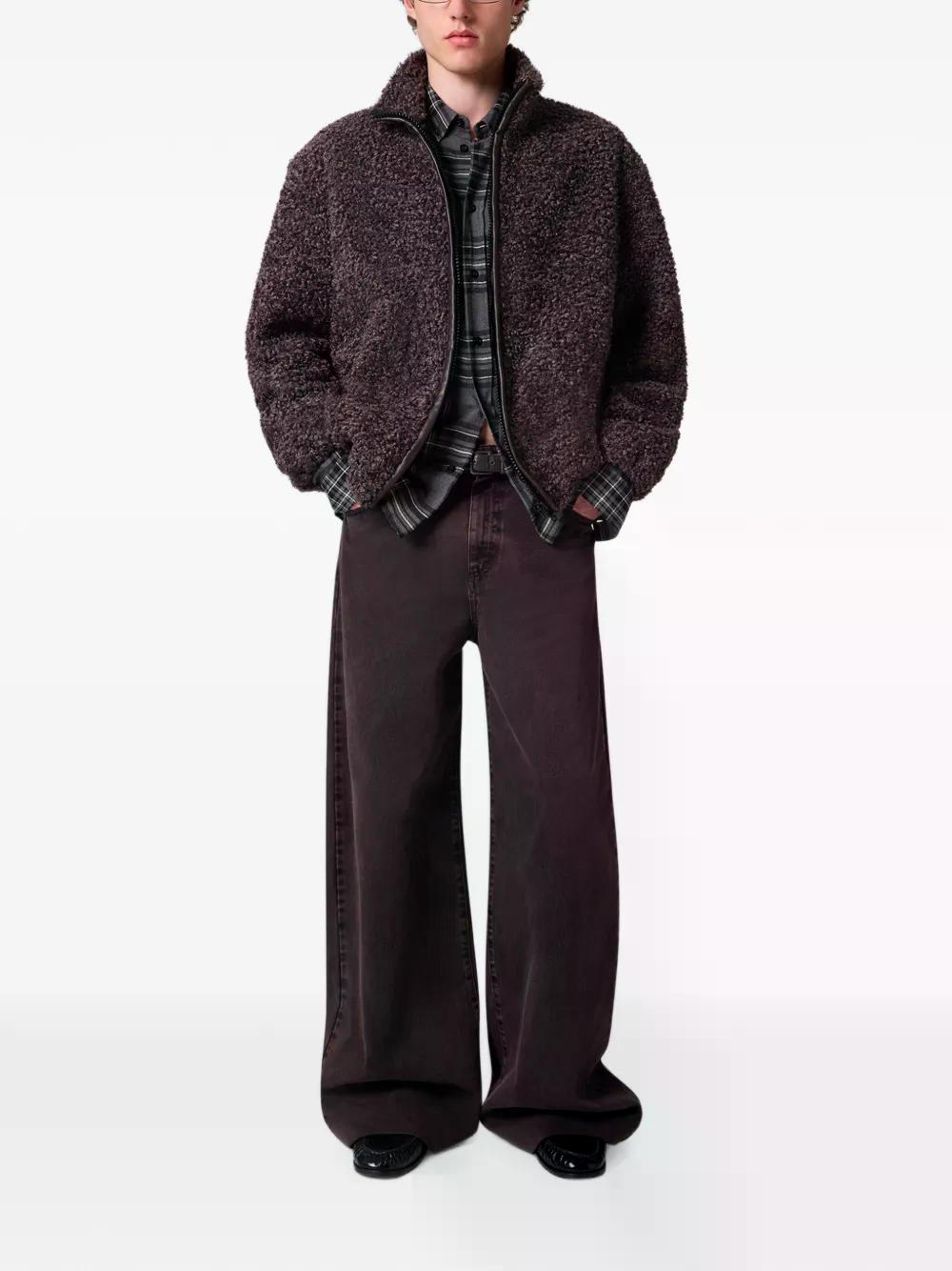 MSGM check-print button-down shirt