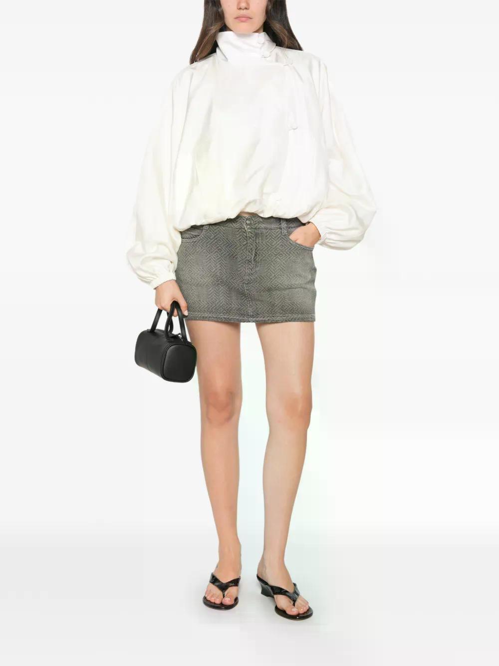 ERMANNO SCERVINO Ermanno Scervino Herringbone Denim Mini Skirt