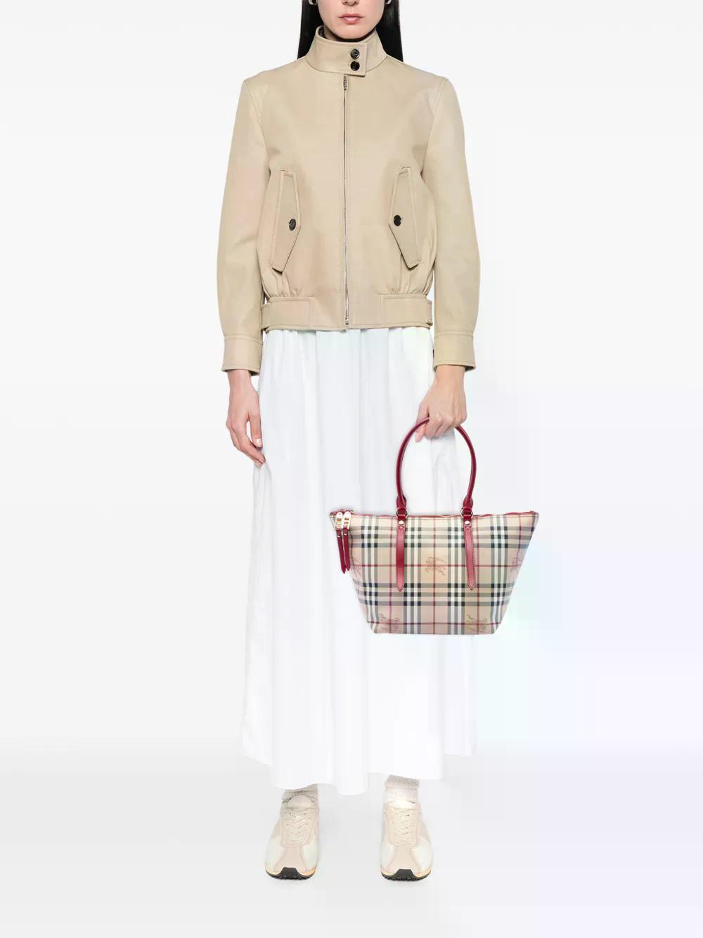 BURBERRY Burberry Haymarket Check Coated Canvas Salisbury Tote Bag