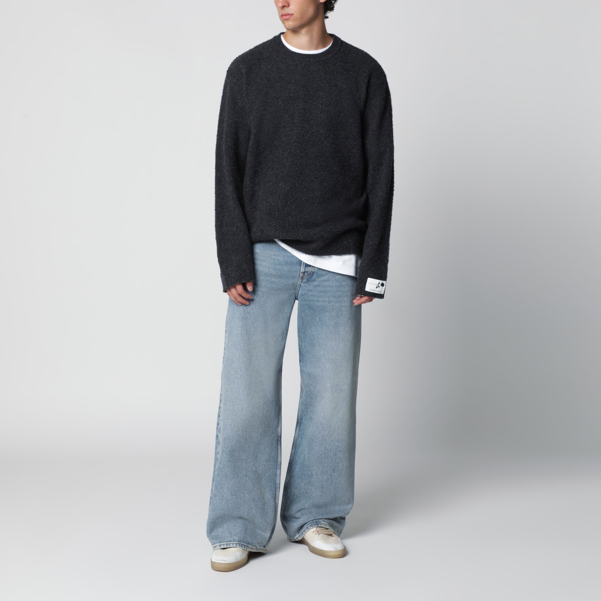 GOLDEN GOOSE Golden Goose Wide Leg Light Wash Jeans