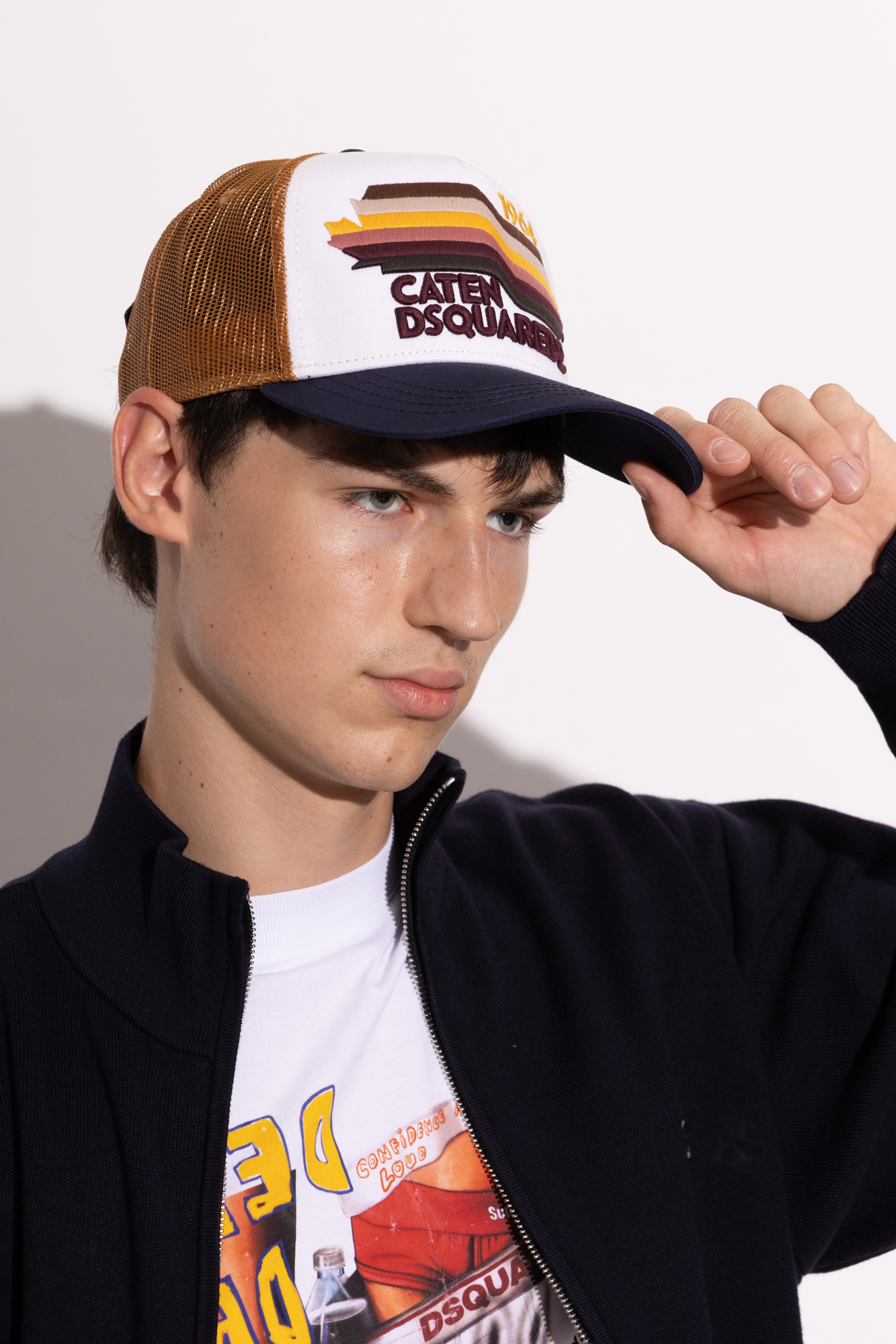 DSQUARED2 Dsquared2 Trucker Cap with Embroidered Detail