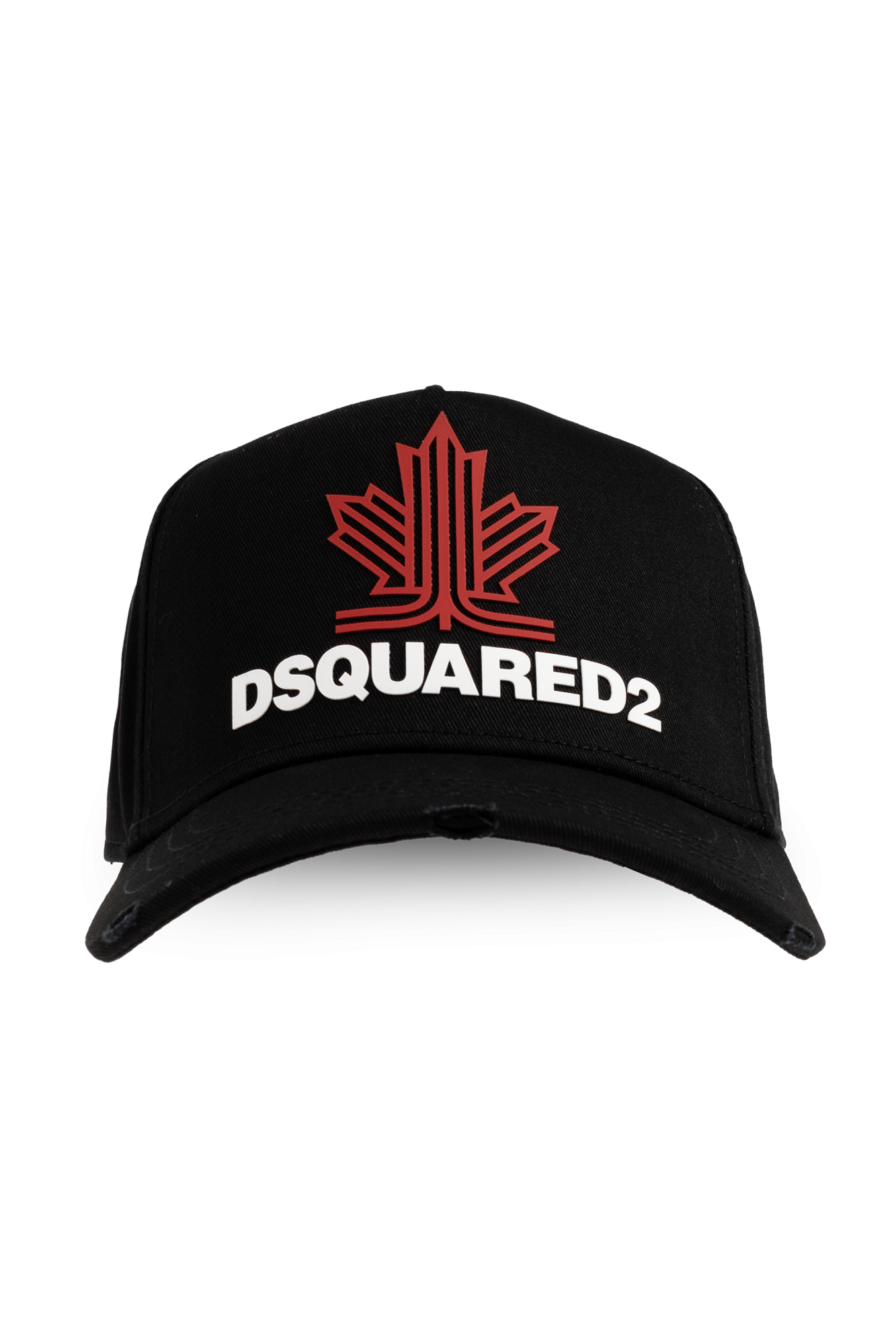DSQUARED2 Dsquared2 Baseball Cap with Maple Leaf and Logo Detail