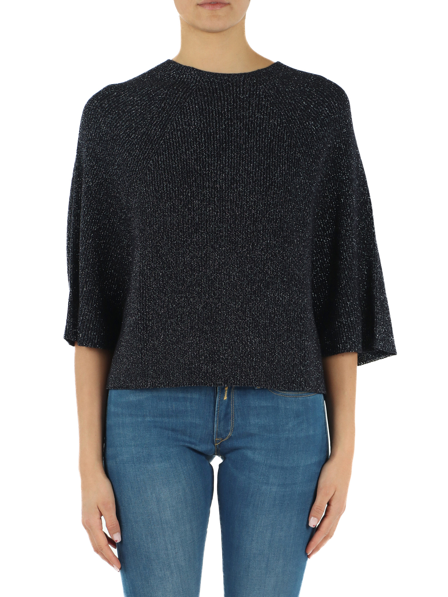 FABIANA FILIPPI Fabiana Filippi Knit Sweater with 3/4 Bat Sleeves
