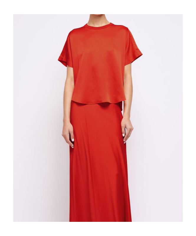 SIMKHAI Jonathan Simkhai Addy Knit-Panel T-Shirt