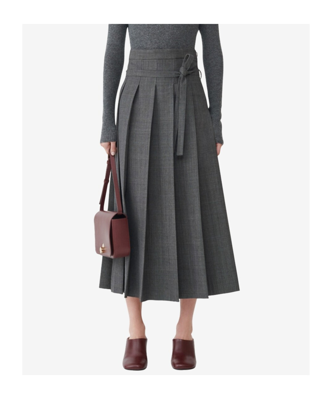FABIANA FILIPPI Fabiana Filippi Belted Pleated Midi Skirt