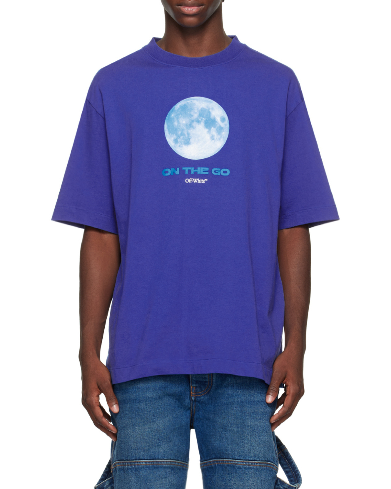 OFF-WHITE Off-White Moon Printed Crewneck T-Shirt