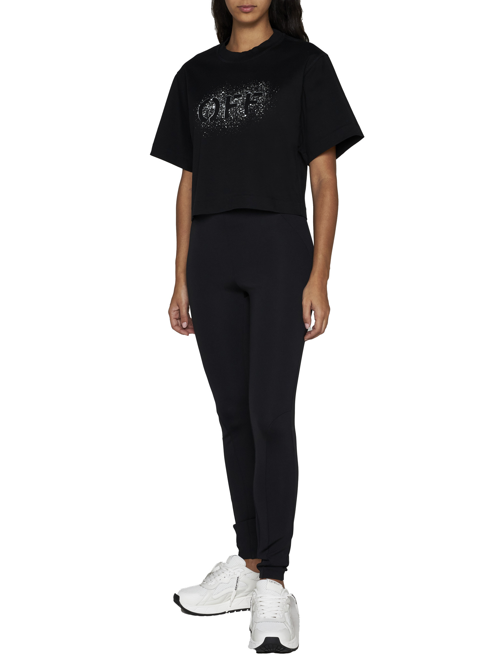 OFF-WHITE Off-White Logo Printed Crewneck T-Shirt
