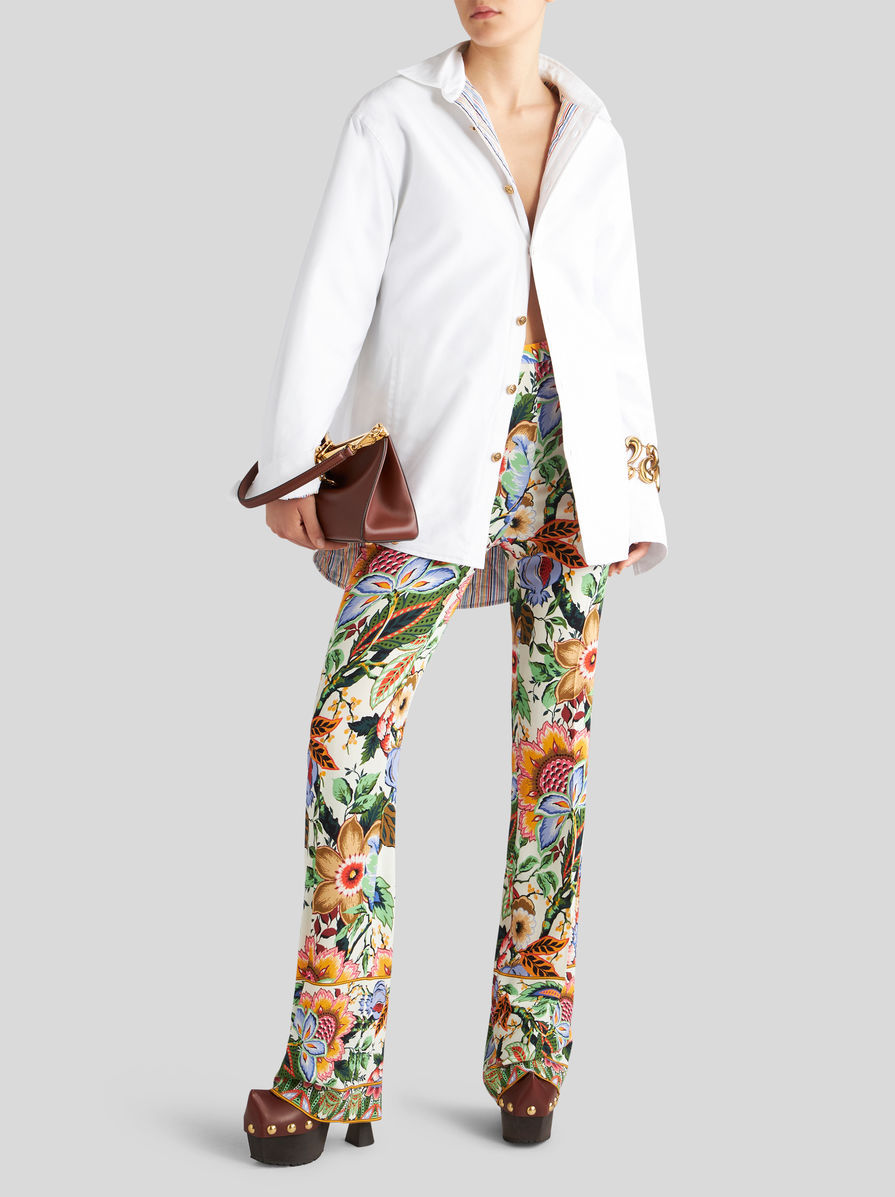 ETRO Etro High-Waist Floral-Printed Straight-Leg Trousers