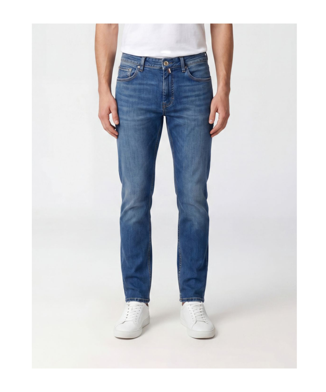 JACOB COHEN Jacob Cohen Straight Leg Jeans with Belt Loops