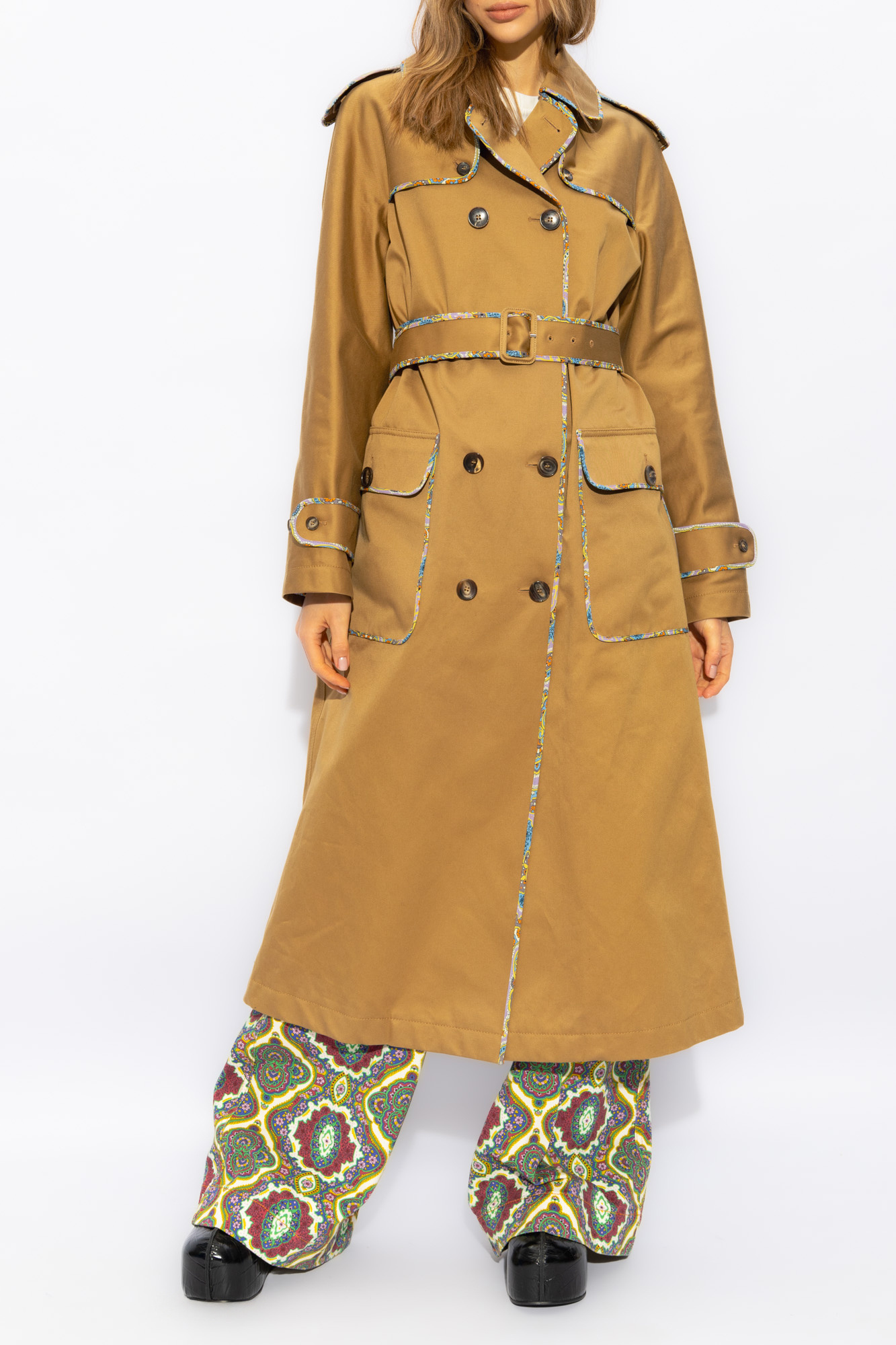 ETRO Etro Double-Breasted Belted Coat