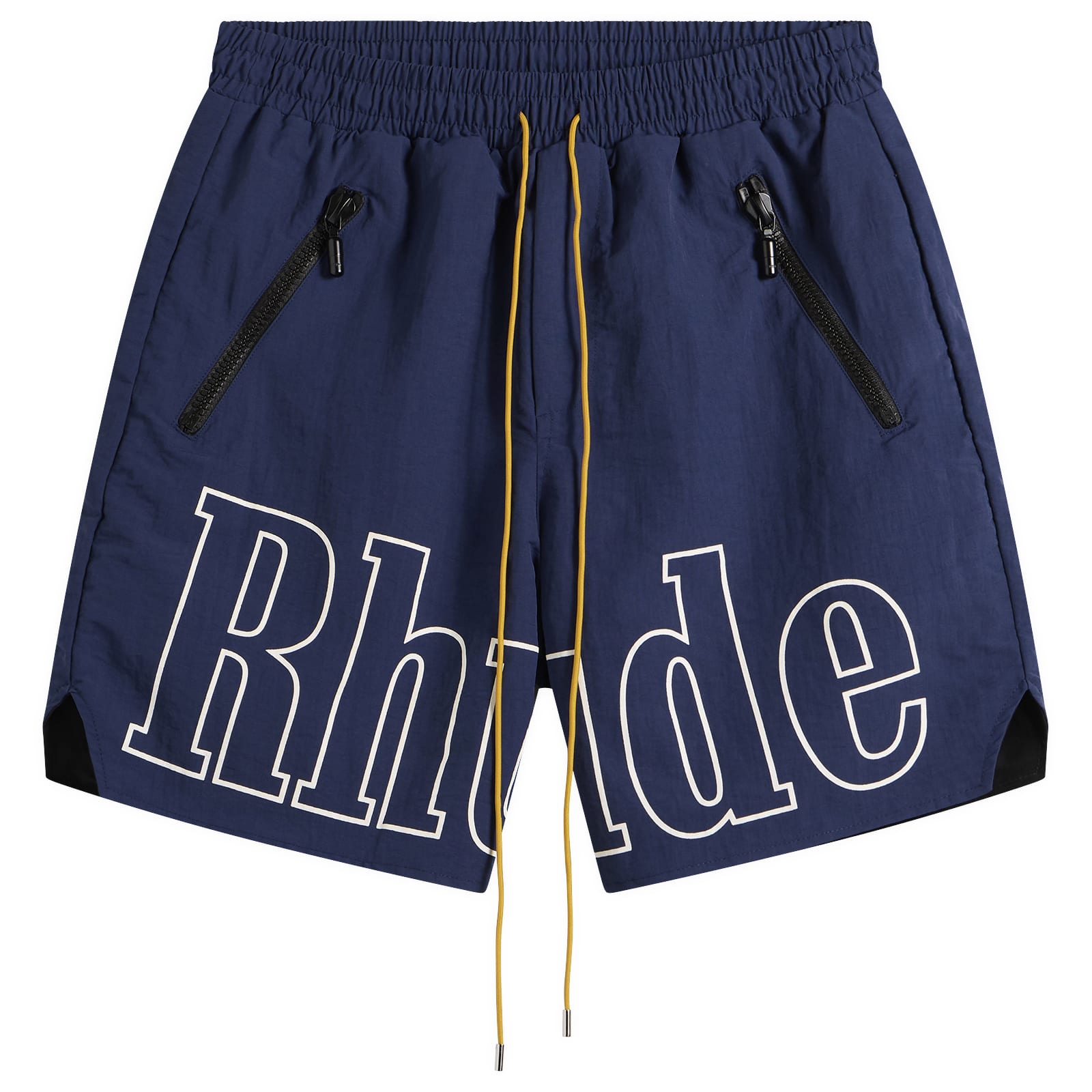 RHUDE Rhude Cropped Bomber Jacket with High Neck and Contrast Logo