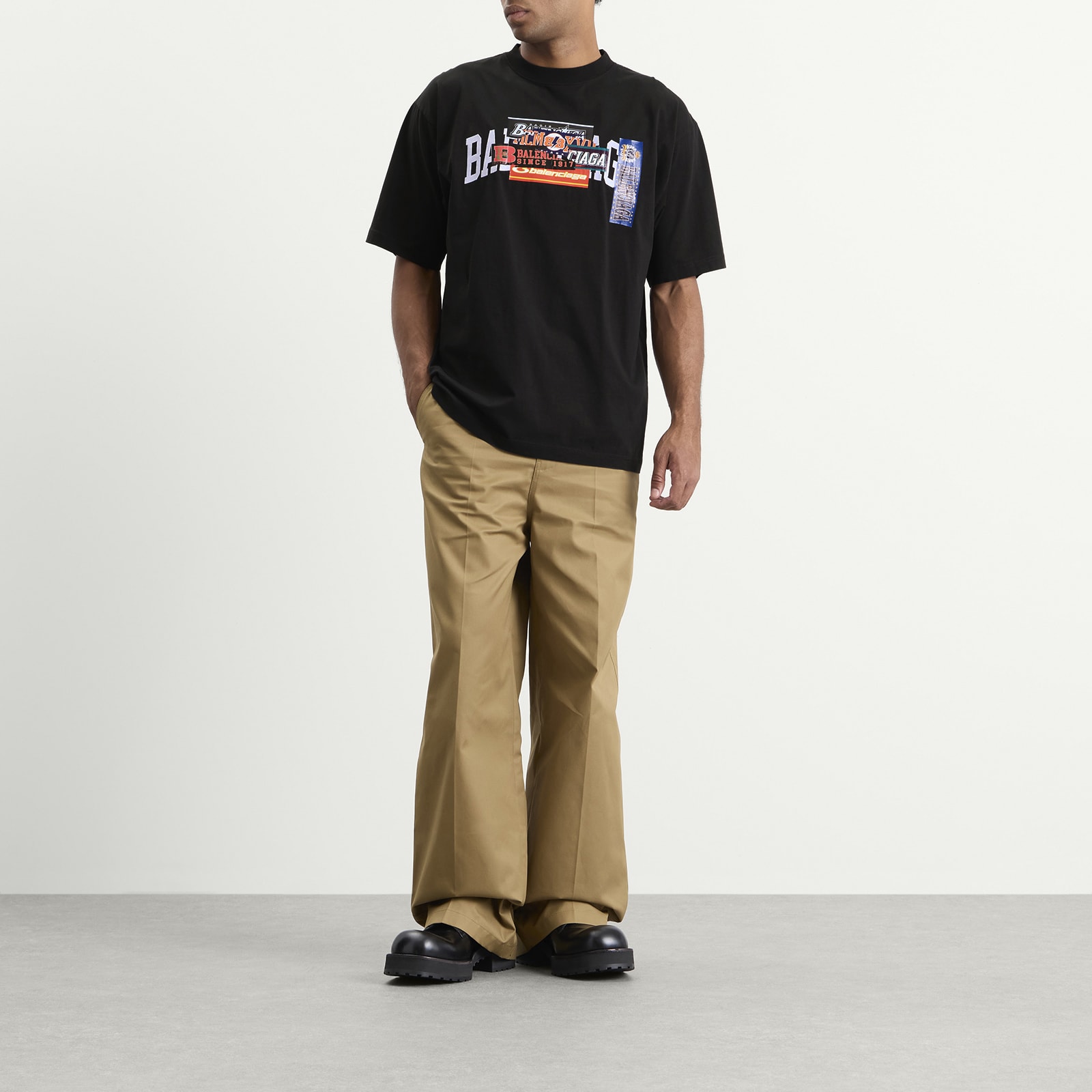 BALENCIAGA bumper stickers t-shirt