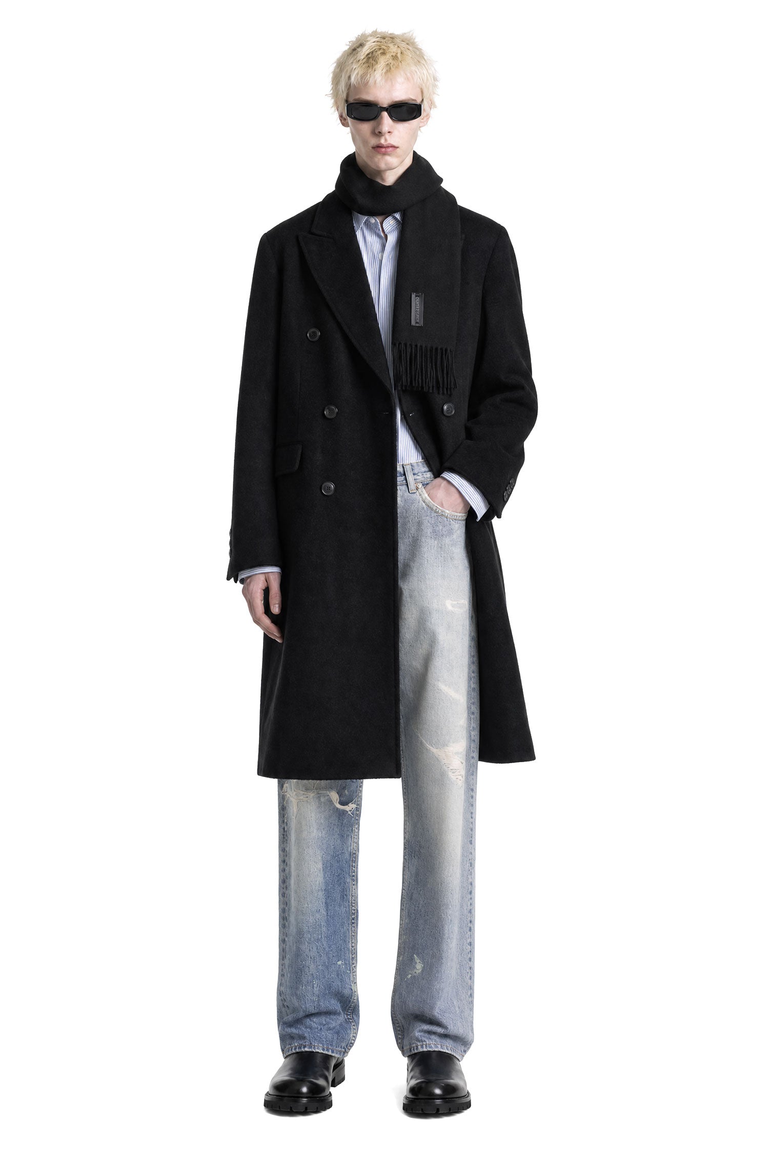 OUR LEGACY OUR LEGACY Whale Coat in Hairy Wool Blend