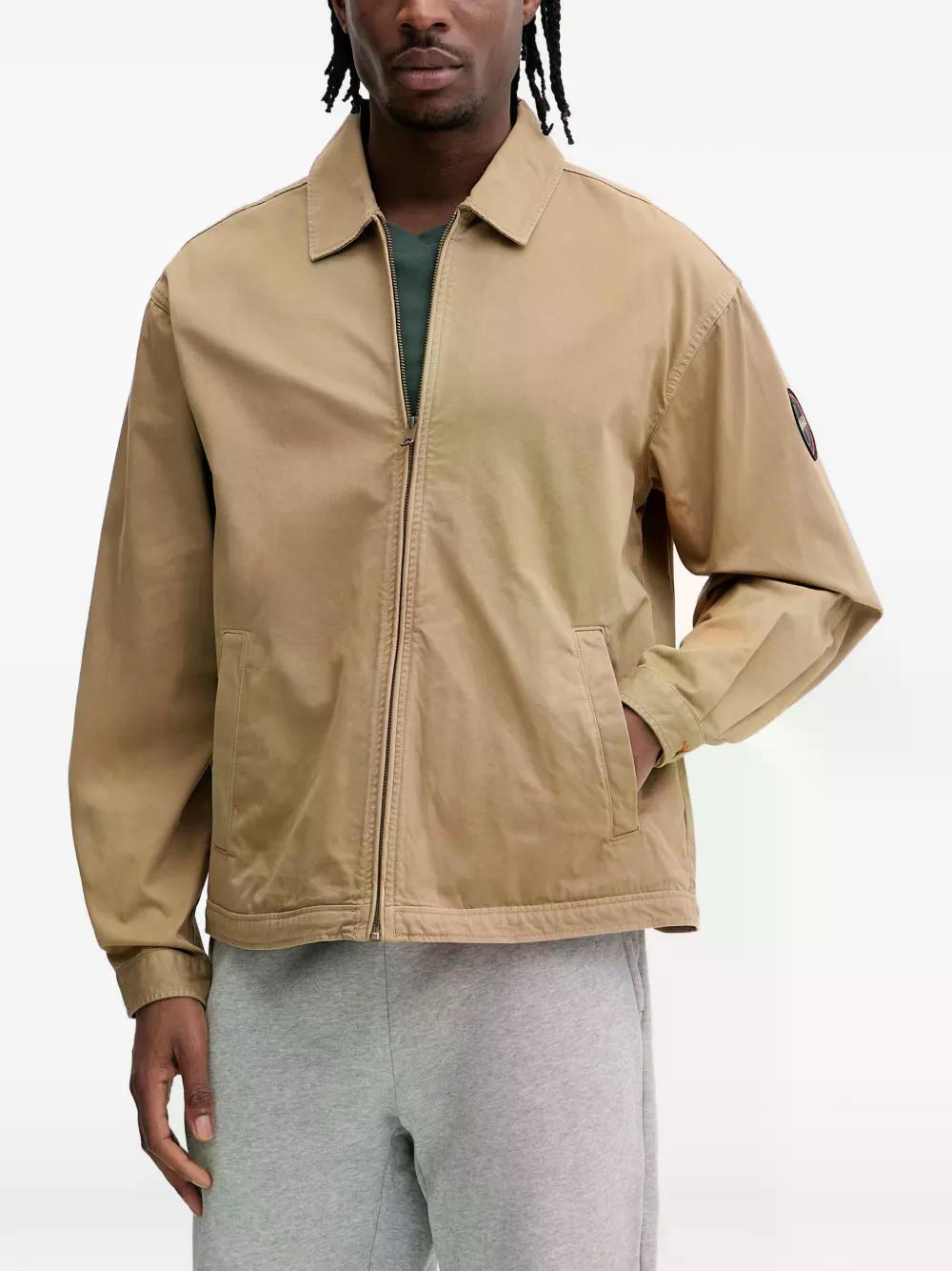 NAPAPIJRI Napapijri Logo-Patch Zip-Up Jacket