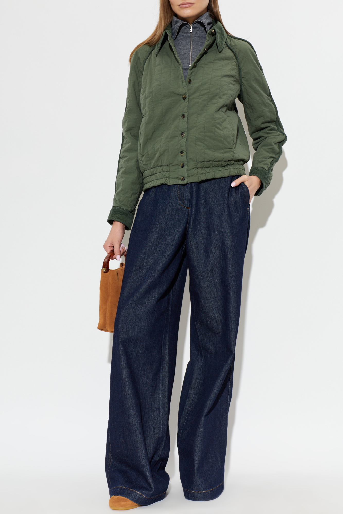 DRIES VAN NOTEN Dries Van Noten Quilted Long Sleeve Button Jacket