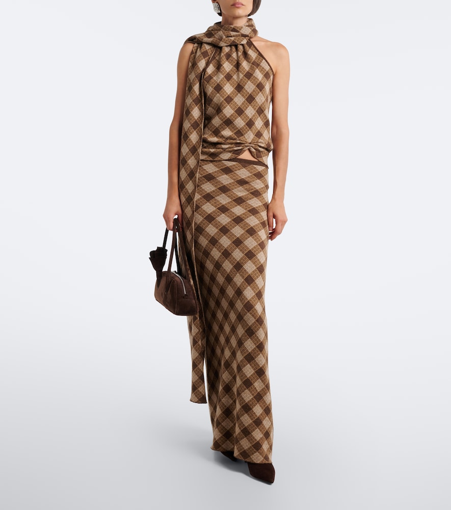 AYA MUSE Aya Muse Kae Plaid Maxi Skirt