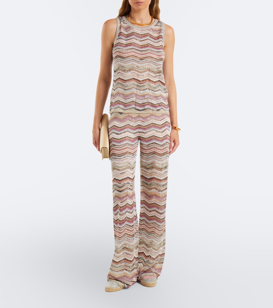 MISSONI Missoni Zigzag Sequined Espadrille Flats