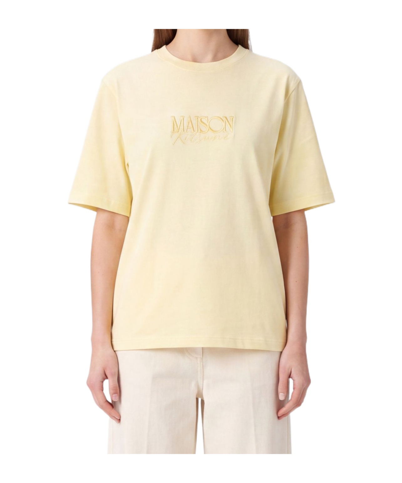 MAISON KITSUNÉ Maison Kitsuné Embroidered Logo T-Shirt