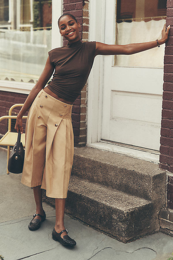 MAEVE Maeve Pleated Utility Trousers